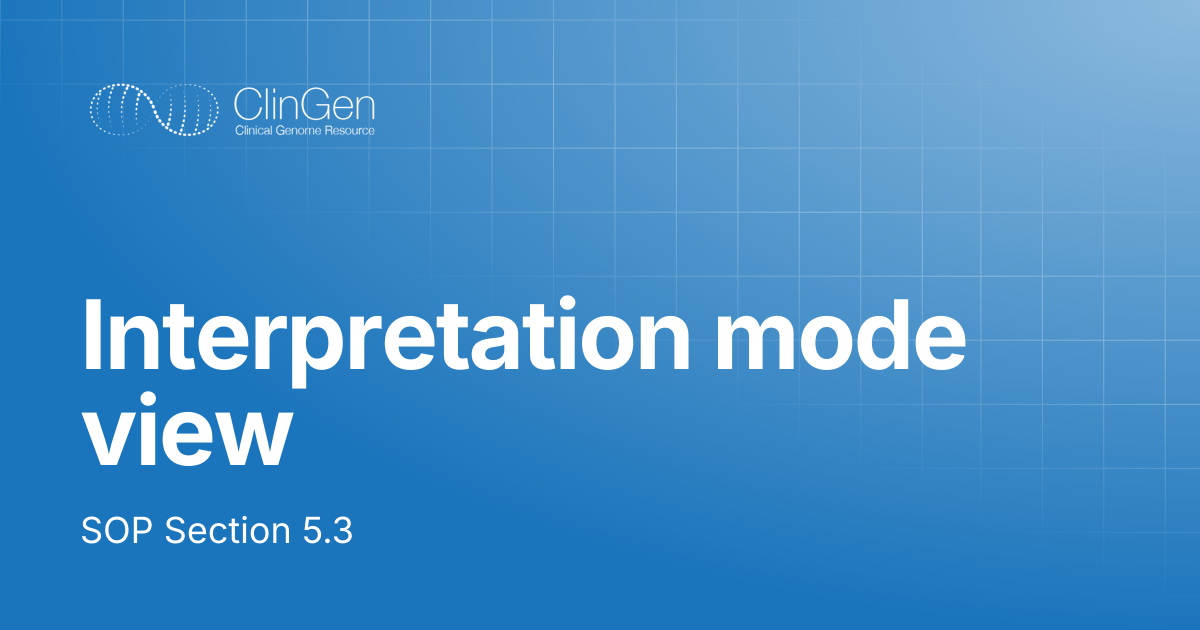 Interpretation mode view | Help Docs