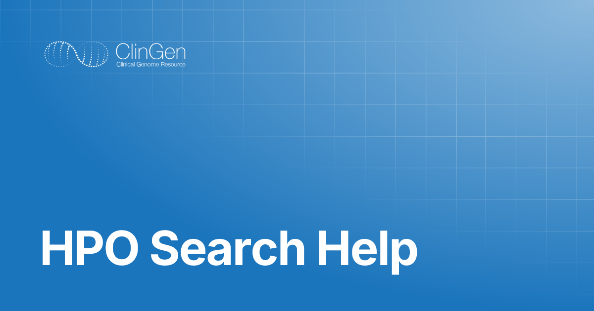 HPO Search Help | Help Docs