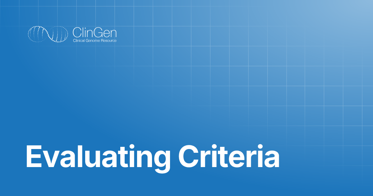 Evaluating Criteria | Help Docs