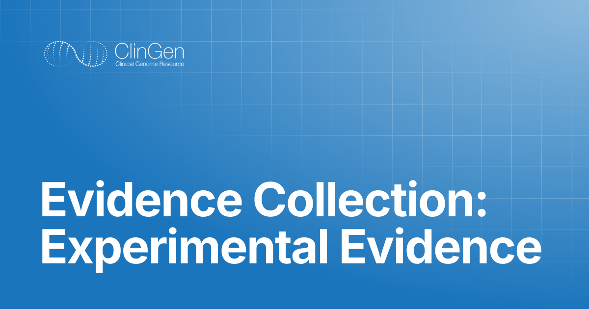 Evidence Collection: Experimental Evidence | Help Docs
